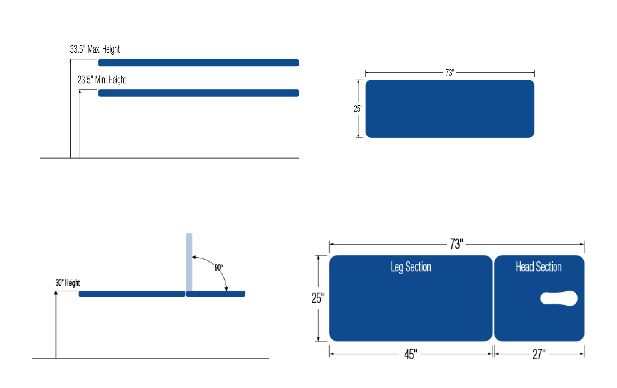 Adjustable Height Treatment Table | Multi-Purpose | Physical Therapy