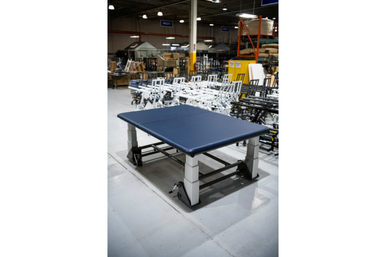 Adjustable Height Mat Table | Electric Power Elevation | Treatment Table